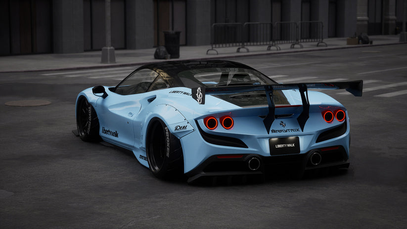 LB Works Ferrari F8 Tributo Complete Body Kit V1 (CFRP) (LB79-02 ...
